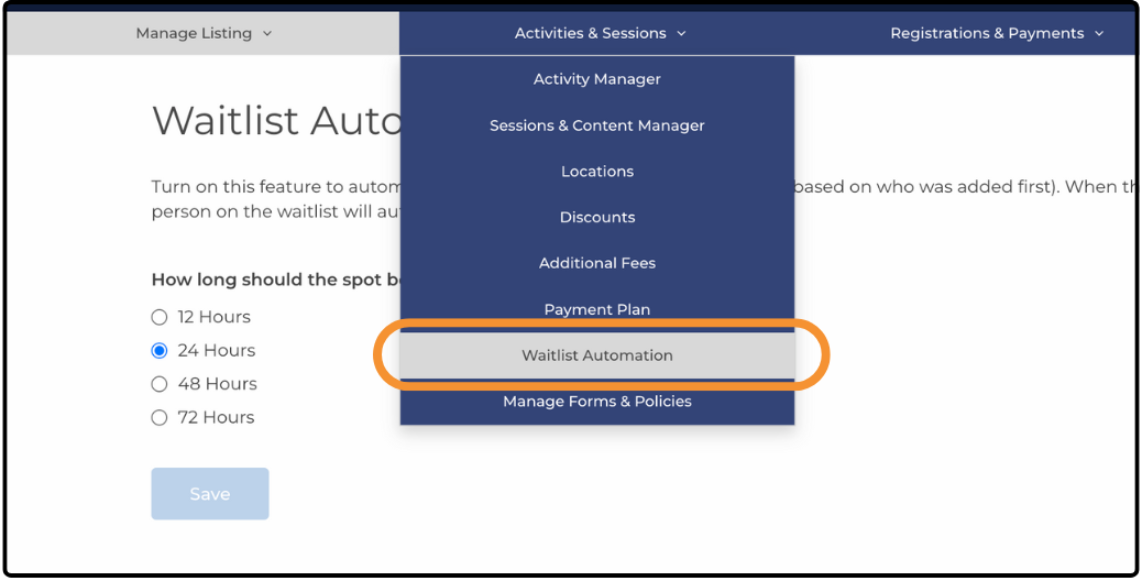 How Do I Use the Waitlist Automation Feature?